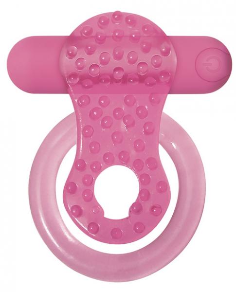 Evolved Novelties Rechargeable Couples Enhancer Pink Vibrating Ring