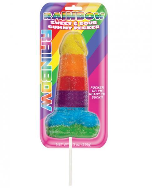 Sweet And Sour Jumbo Rainbow Gummy Cock Pop On Literotica